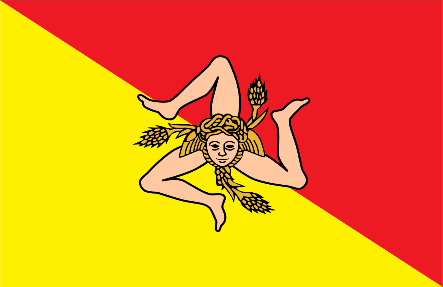 The Sicilian Flag: Meaning and History of the Trinacria - Sicilian Traveler